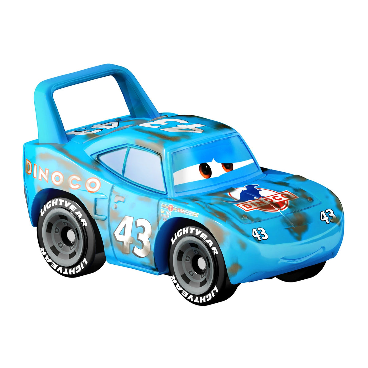 Disney Cars Mini Racers 3 Pack Damaged King, Lightning Mcqueen And Chi ...