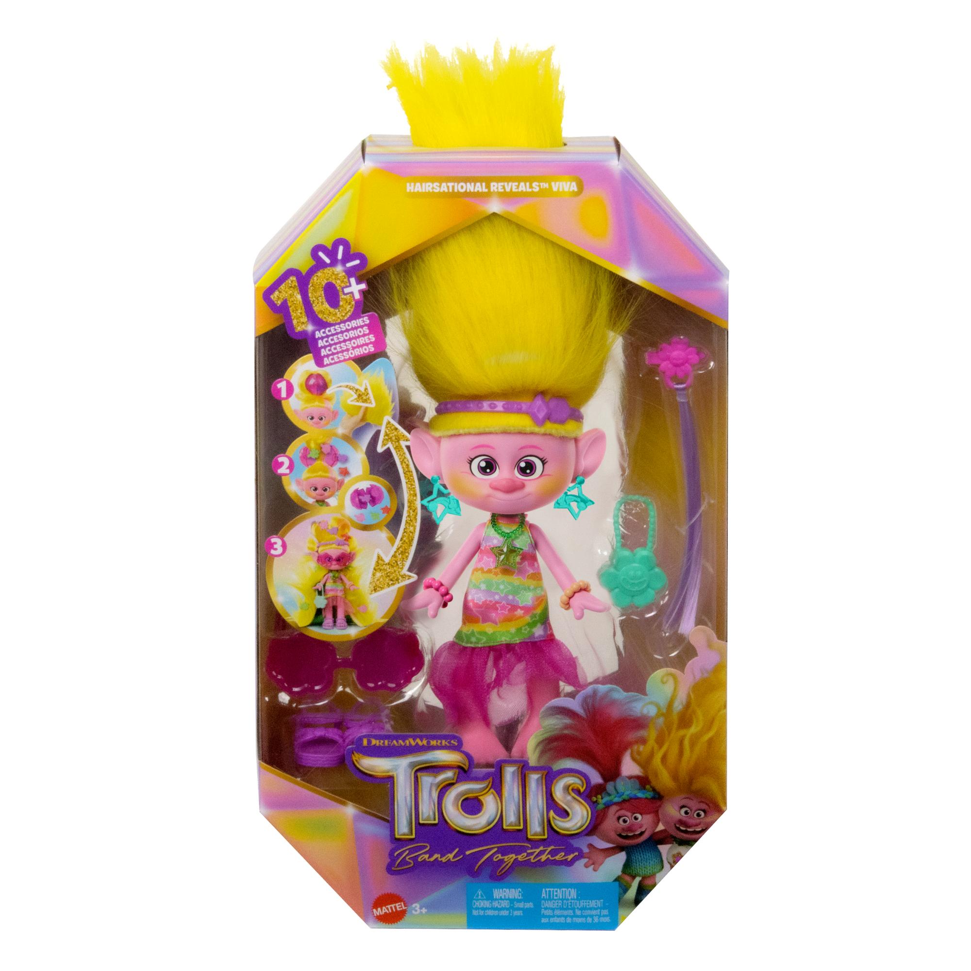Trolls 3 Band Together Hairsational Reveals - Viva – Toyworld Australia