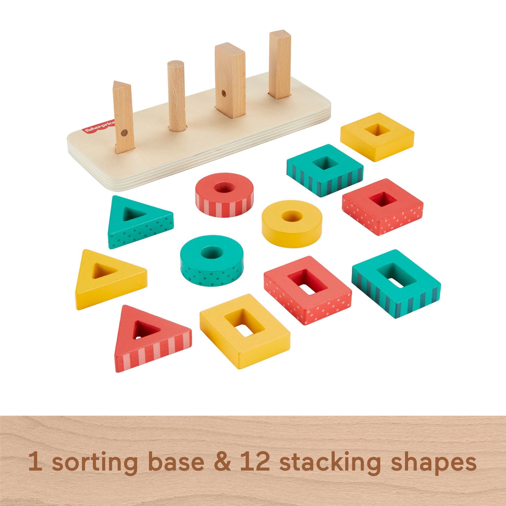 Fisher-Price Wooden Shape Stacker – Toyworld Australia