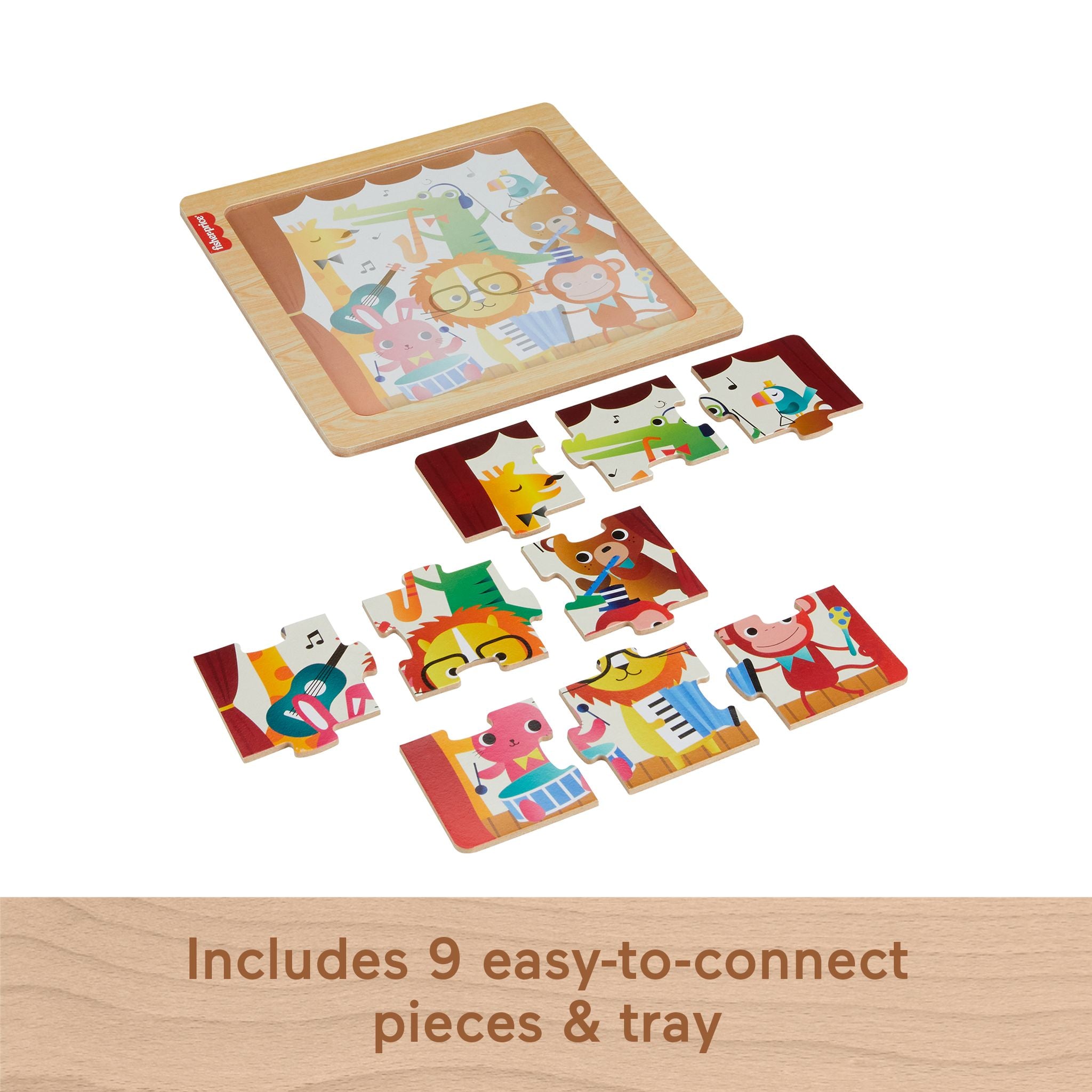 Fisher-Price Wooden Jigsaw Puzzle - Instruments – Toyworld Australia