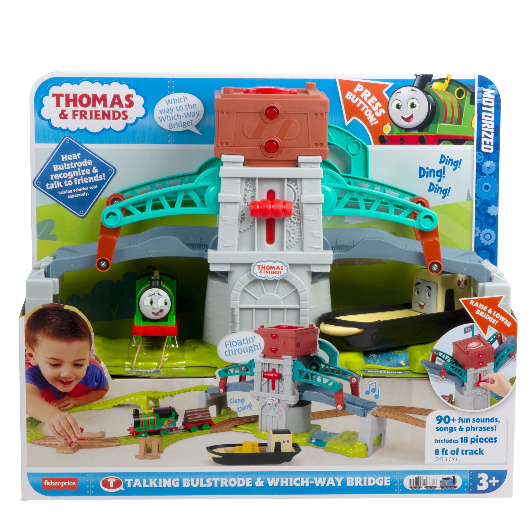 Fisher-Price Thomas & Friends Talking Bulstrode & Which-Way Bridge ...