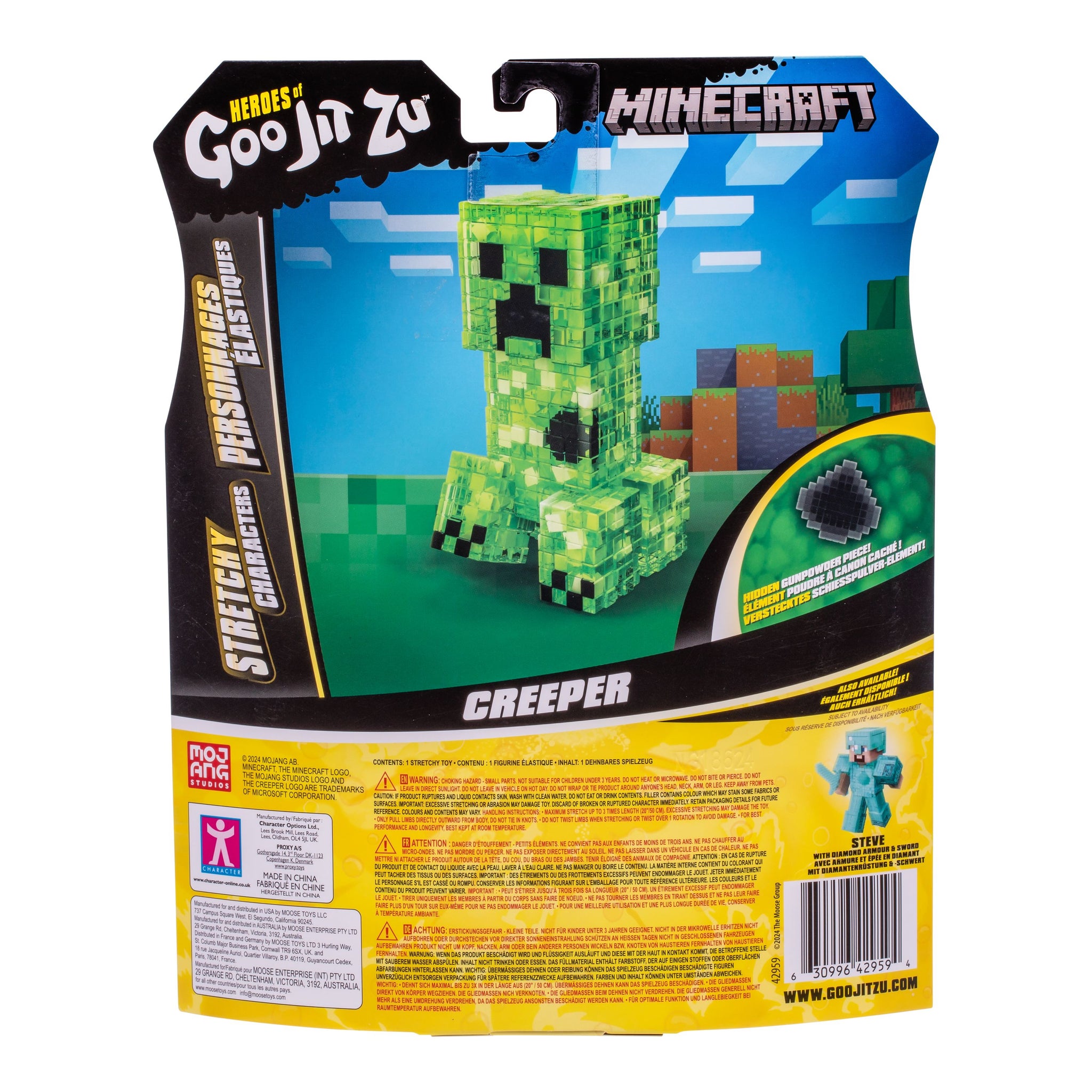 Heroes Of Goo Jit Zu Minecraft Hero Pack - Steve – Toyworld Australia