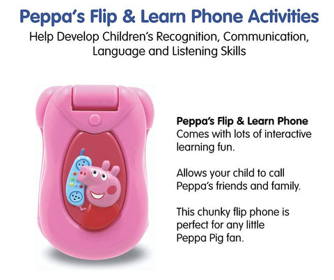 Peppa Pig Peppa's Flip & Learn Phone – Toyworld Australia