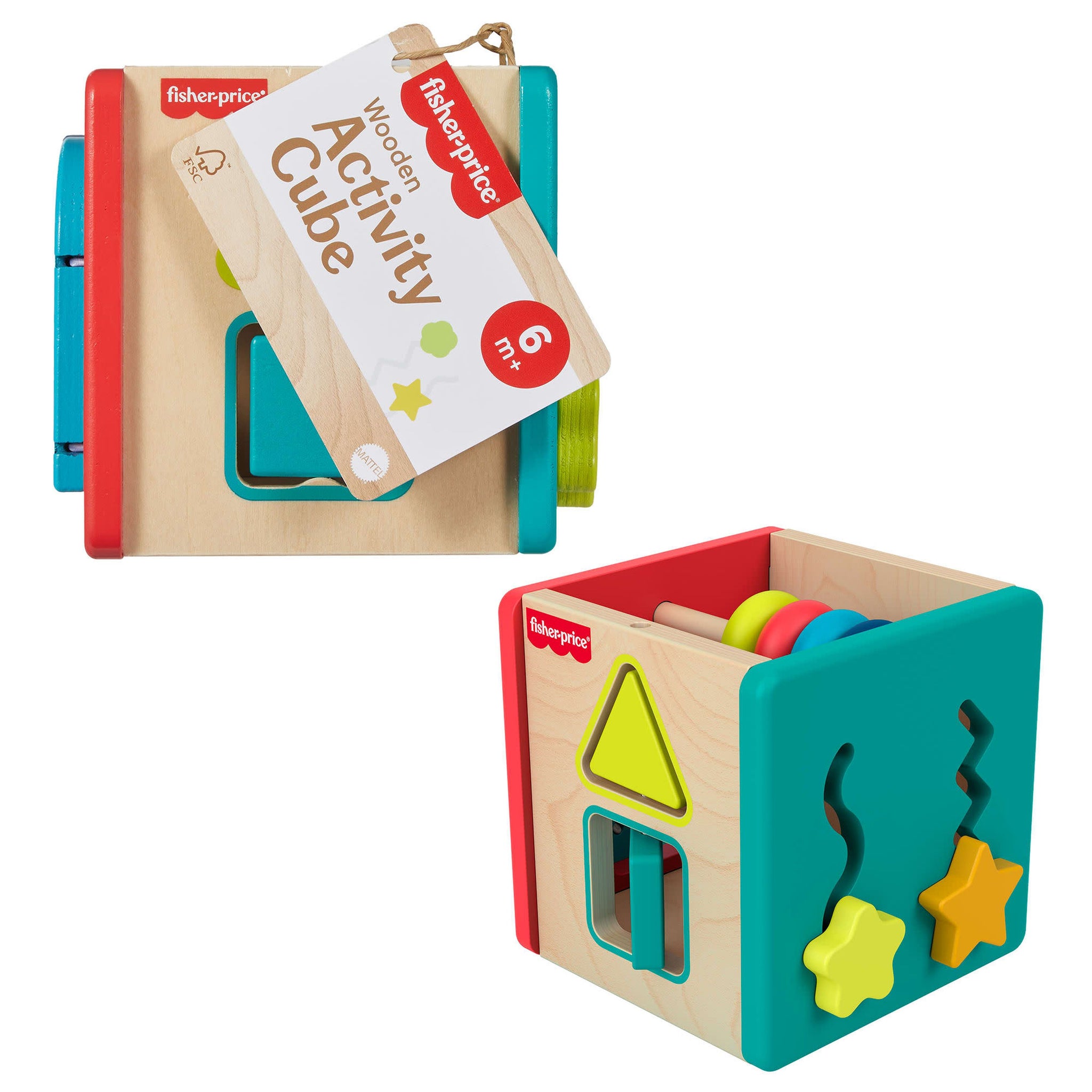 Fisher-Price Wooden Activity Cube – Toyworld Australia