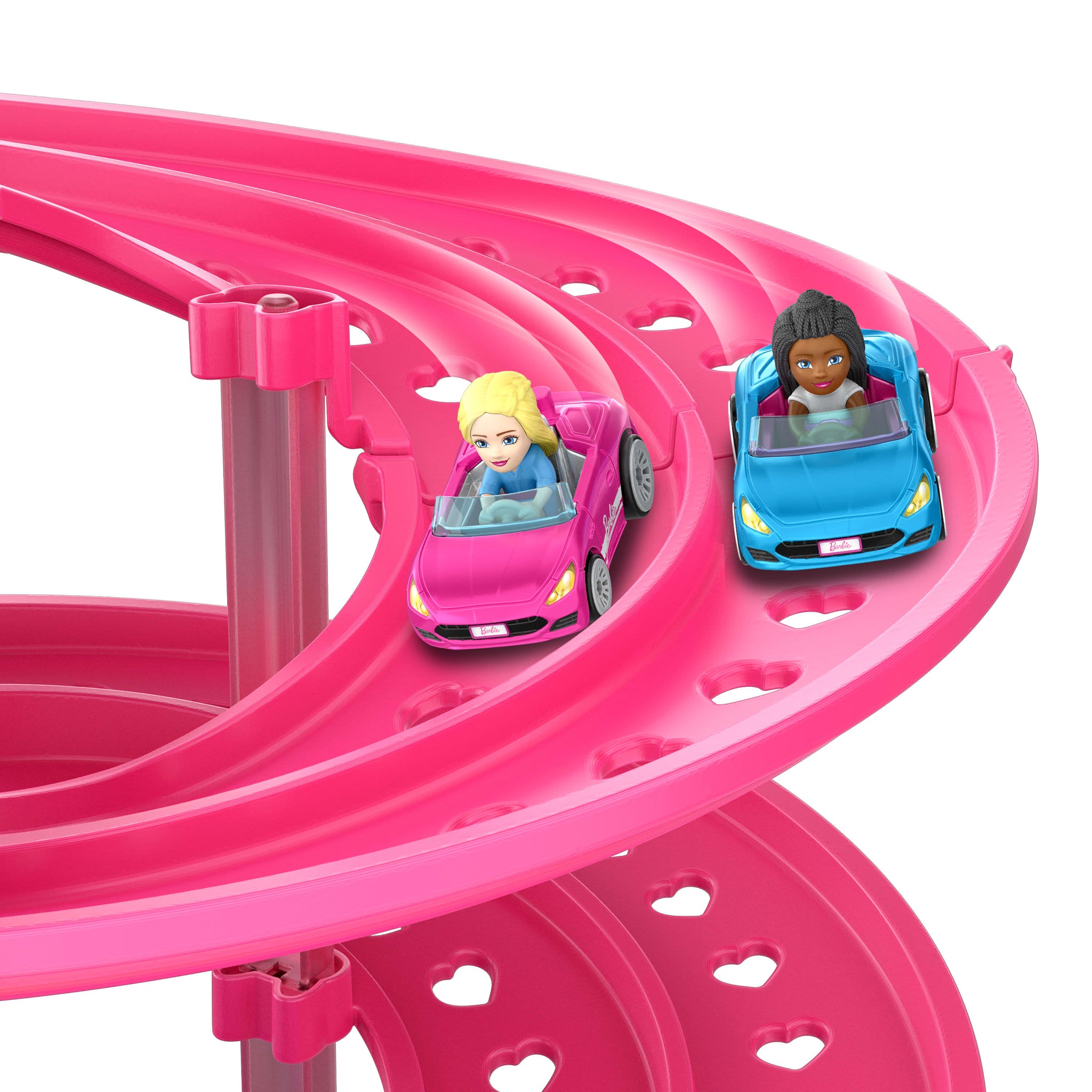 Hot Wheels Racer Verse Barbie Spiral Race Trackset – Toyworld Australia