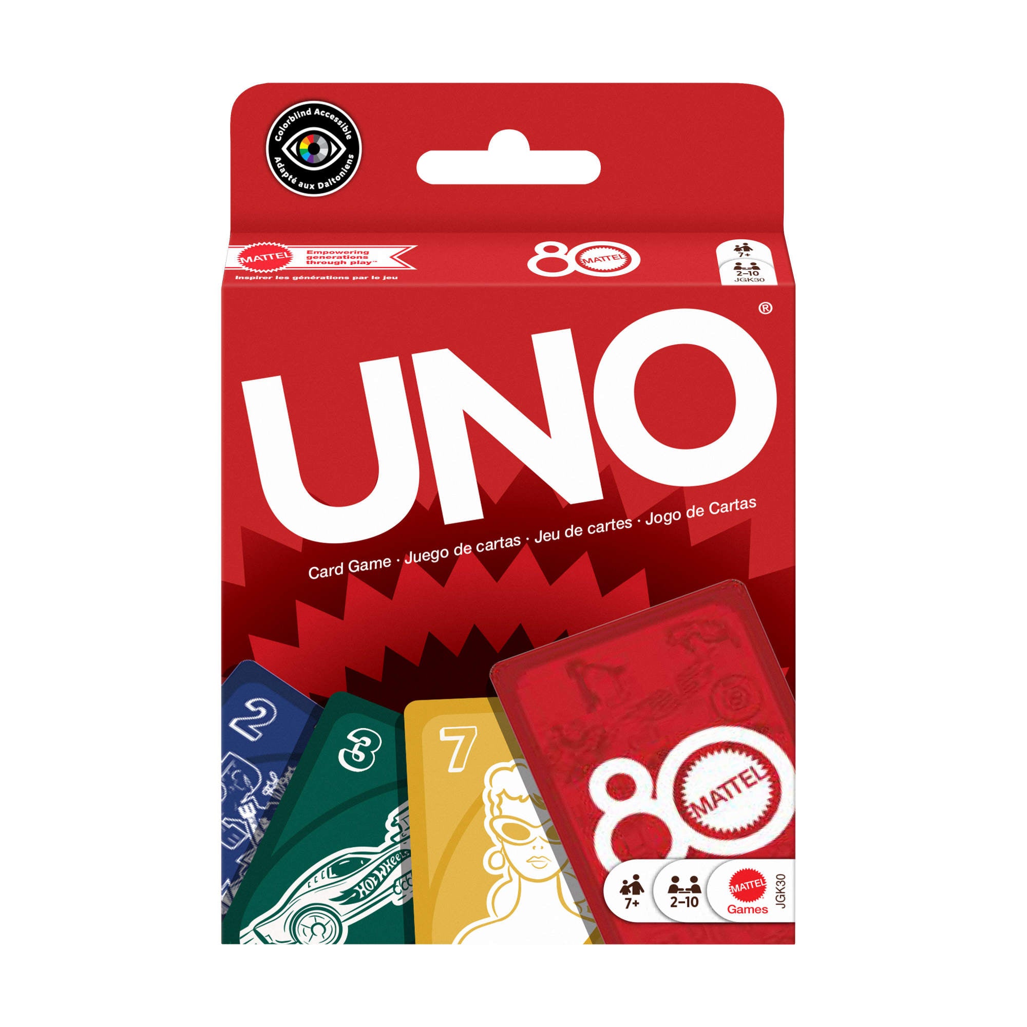 UNO Mattel 80th Ruby Red Card Game – Toyworld Australia
