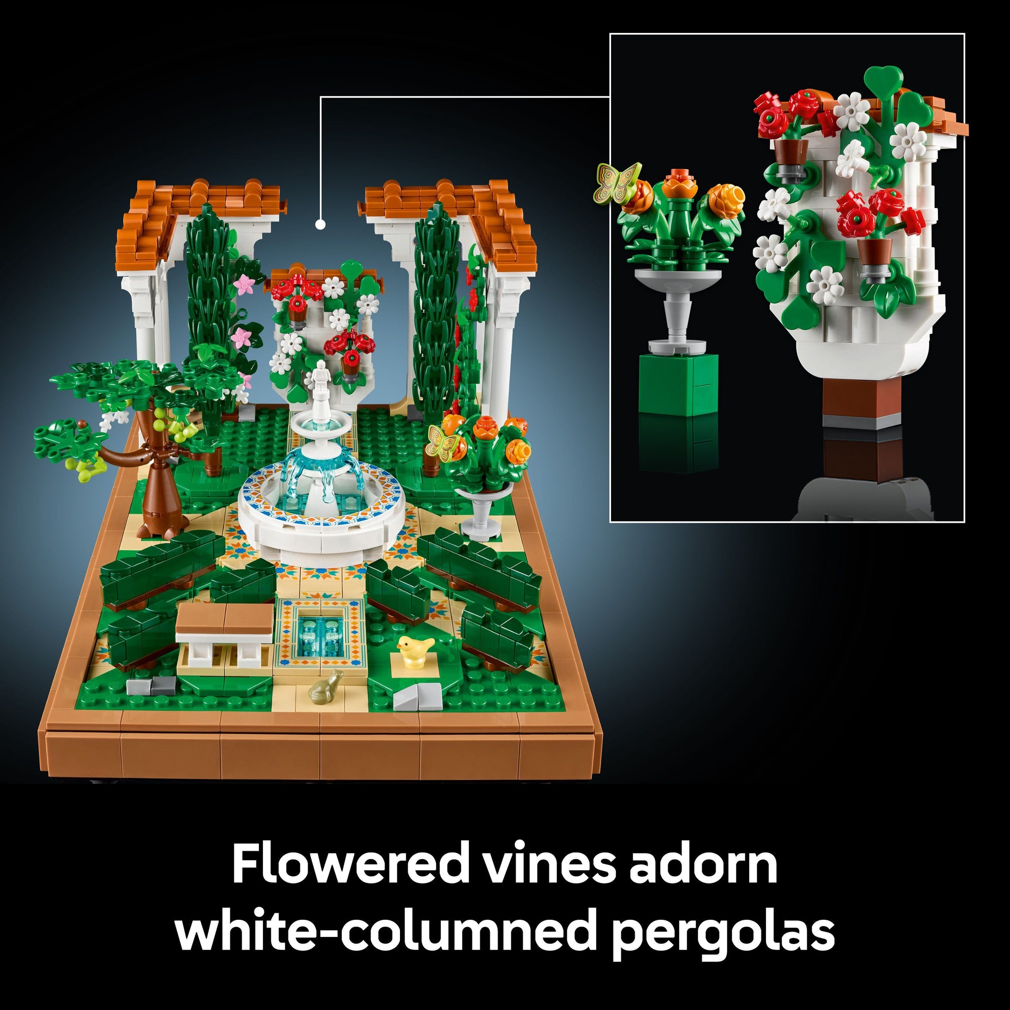 LEGO 10359 Icons Fountain Garden – Toyworld Australia