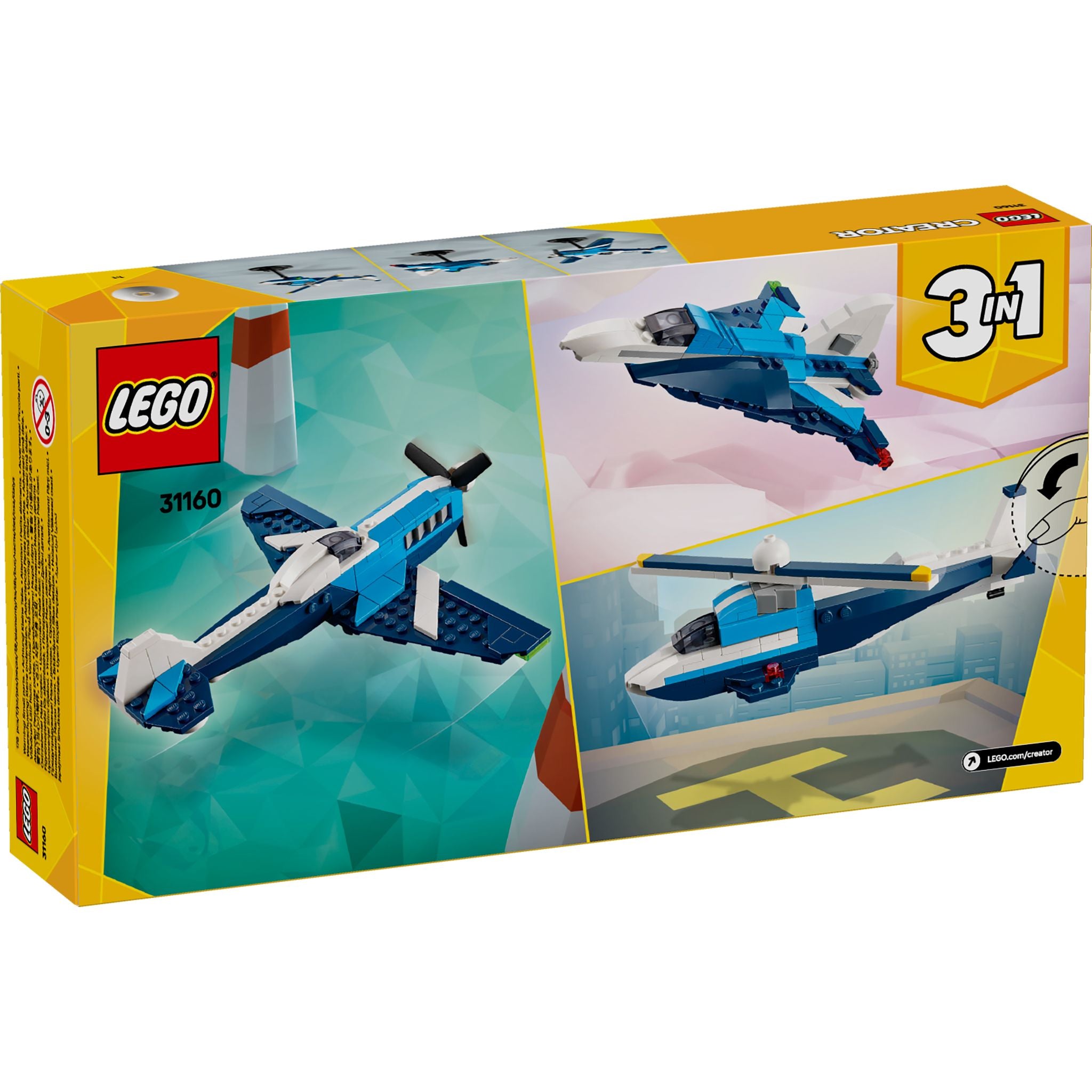 LEGO 31160 Creator Aircraft: Race Plane – Toyworld Australia