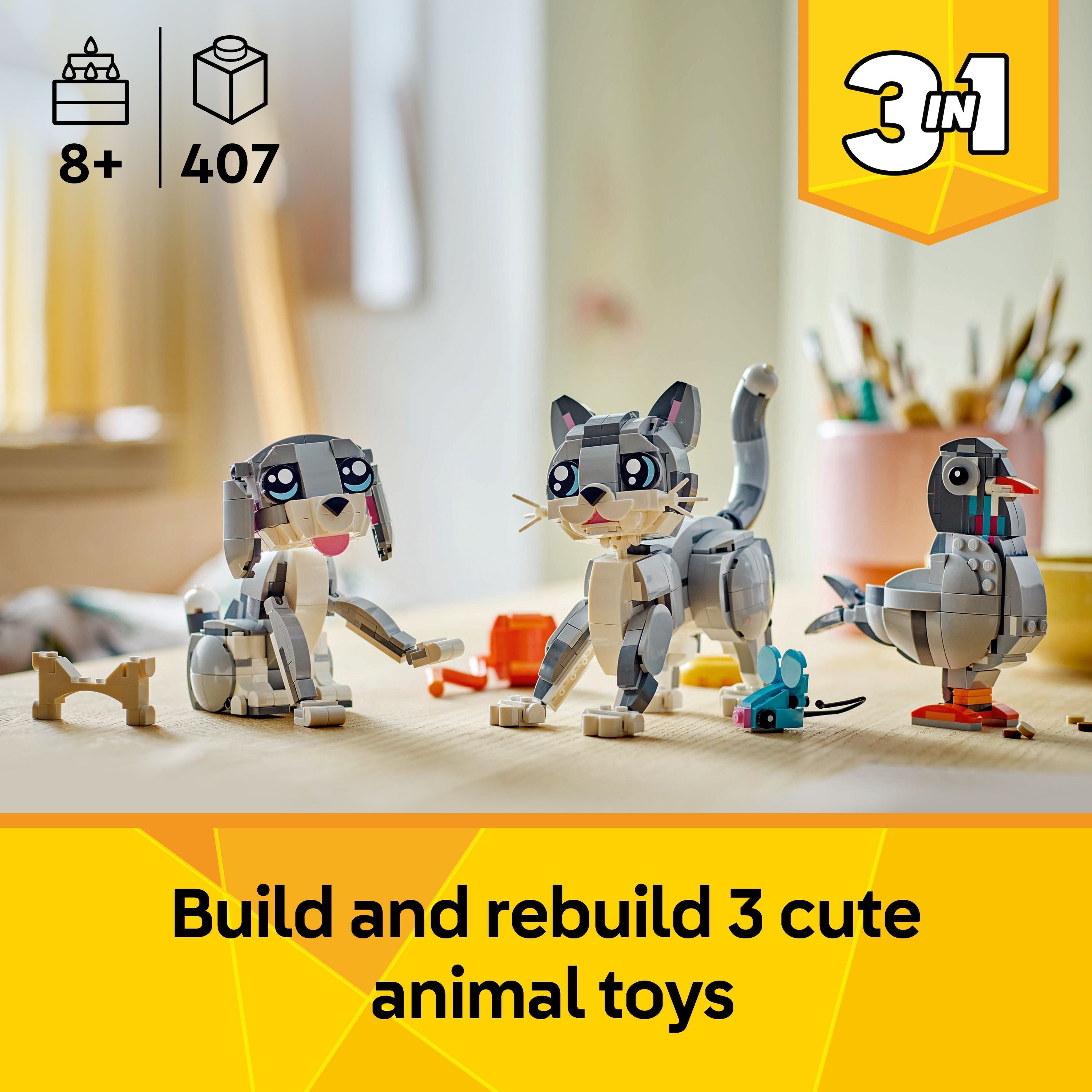 LEGO 31163 Creator Playful Cat – Toyworld Australia