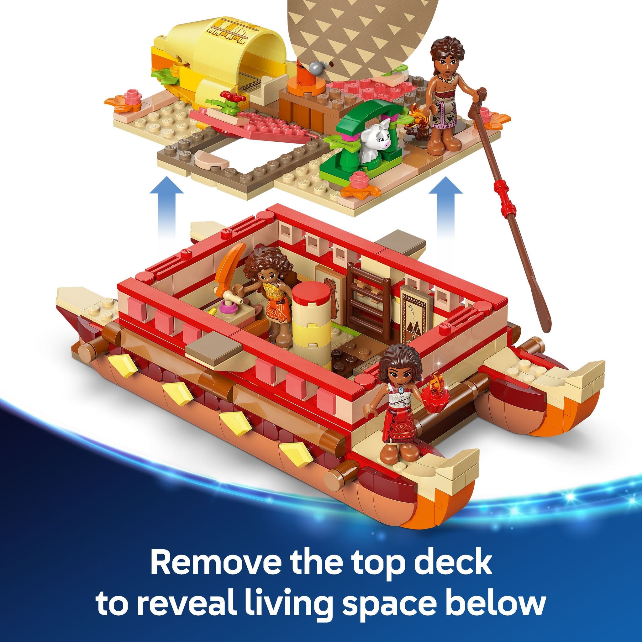 LEGO 43270 Disney Princess Moana's Adventure Canoe – Toyworld Australia