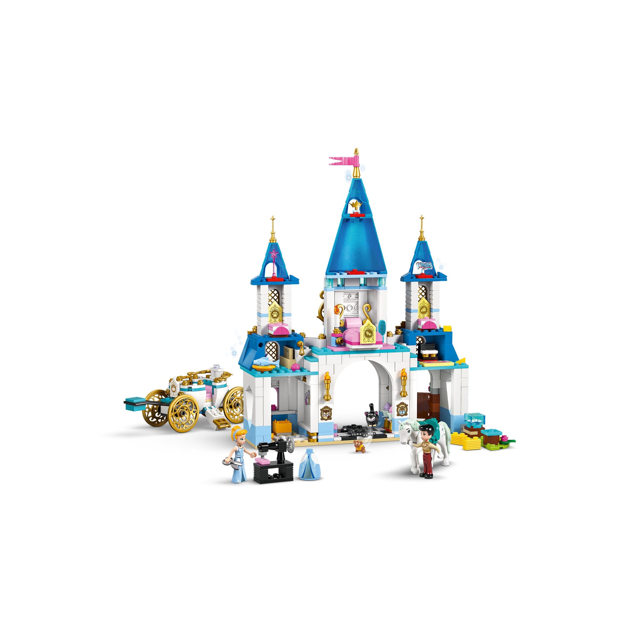LEGO 43275 Disney Princess Cinderella’s Castle & Horse Carriage ...