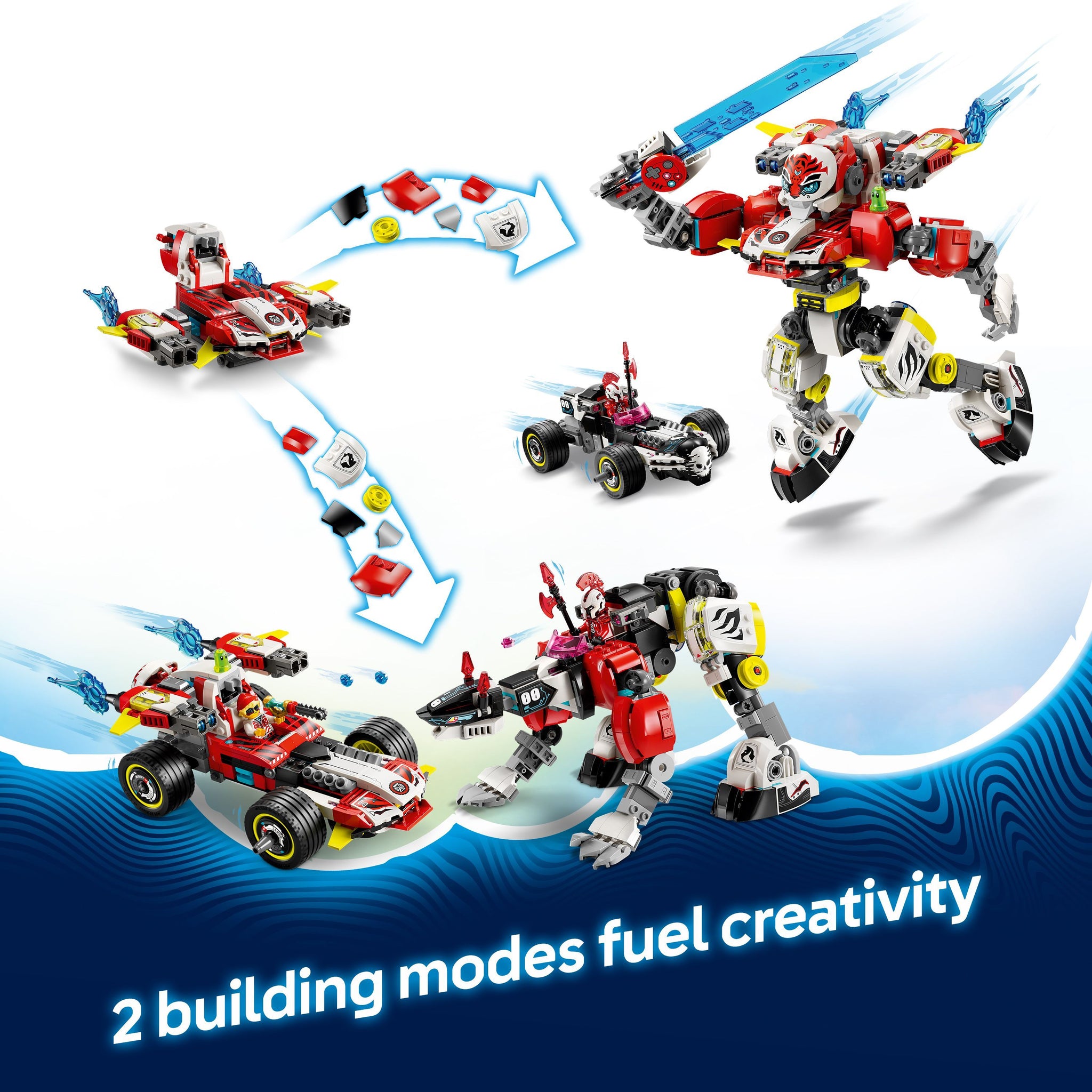 LEGO 71497 DREAMZzz Cooper's Tiger Mech & Zero's Hot Rod Car – Toyworld ...