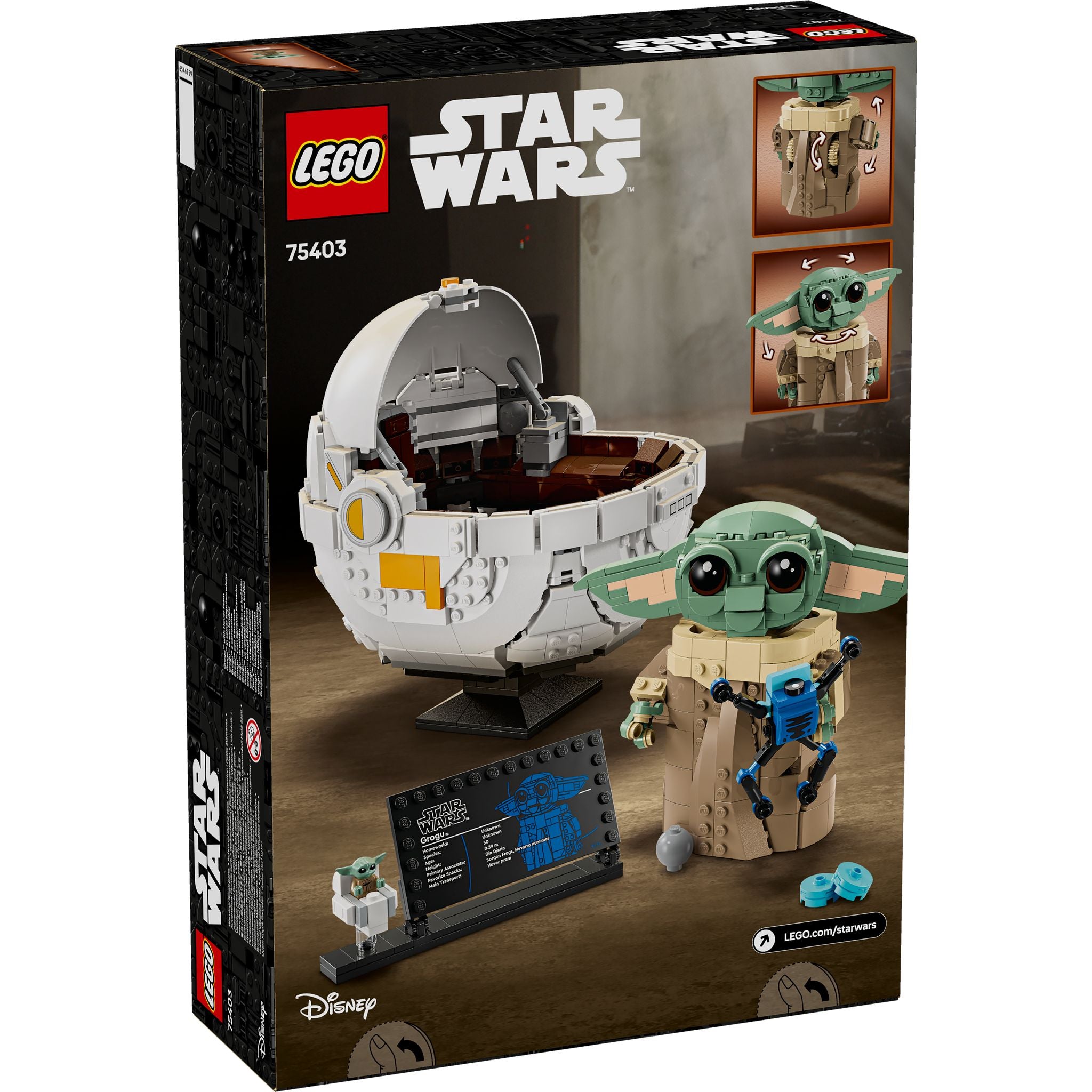 LEGO 75403 Star Wars Grogu with Hover Pram – Toyworld Australia