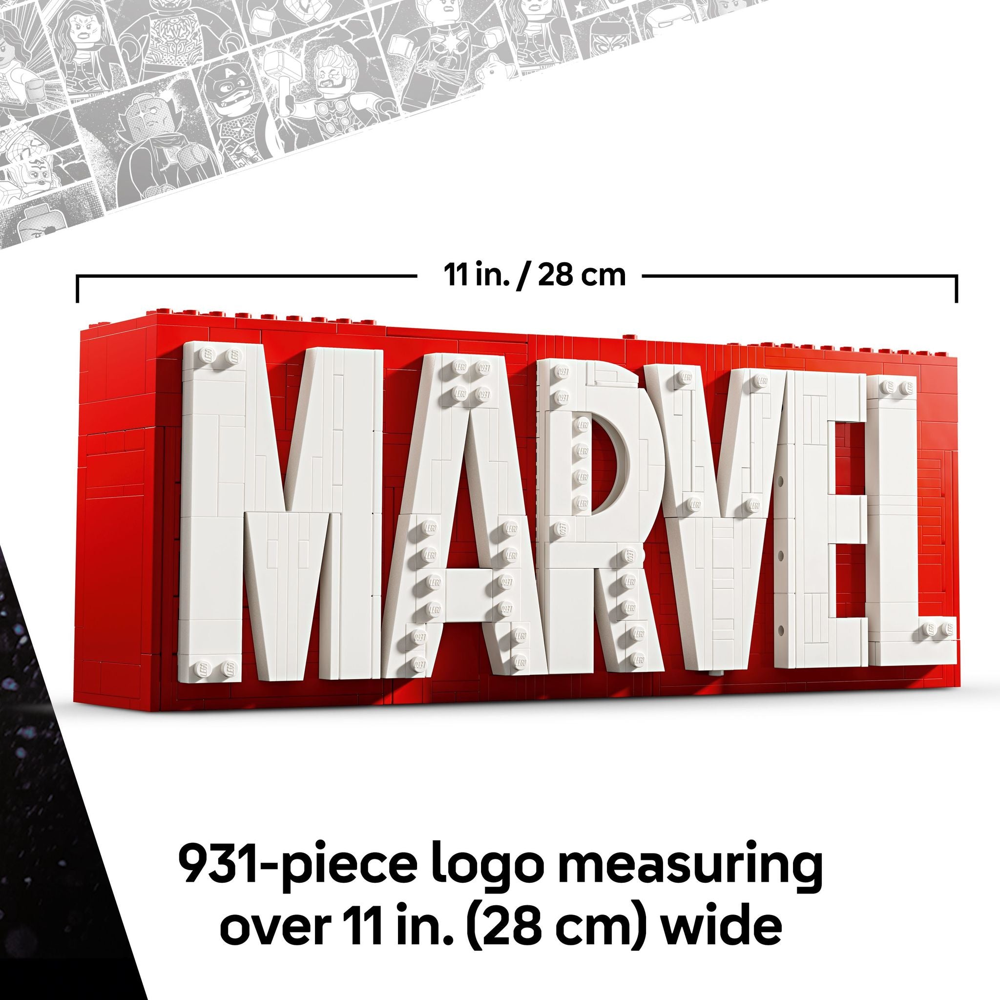 LEGO 76313 Marvel Super Heroes MARVEL Logo & Minifigures – Toyworld ...