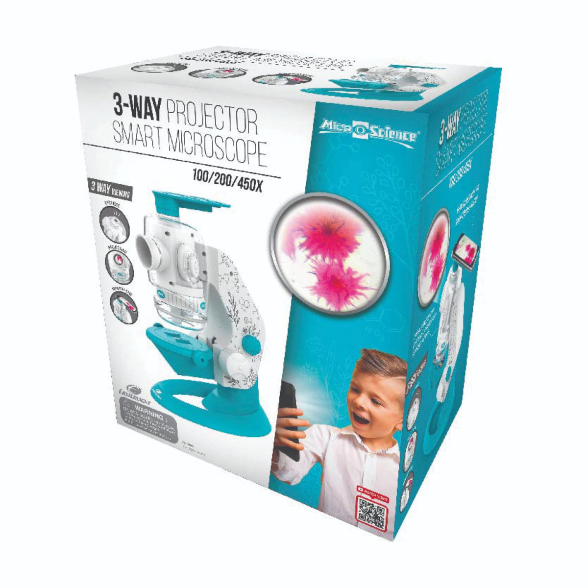 Micro-Science 100/200/450X 3 Way Projector Smart Microscope – Toyworld ...