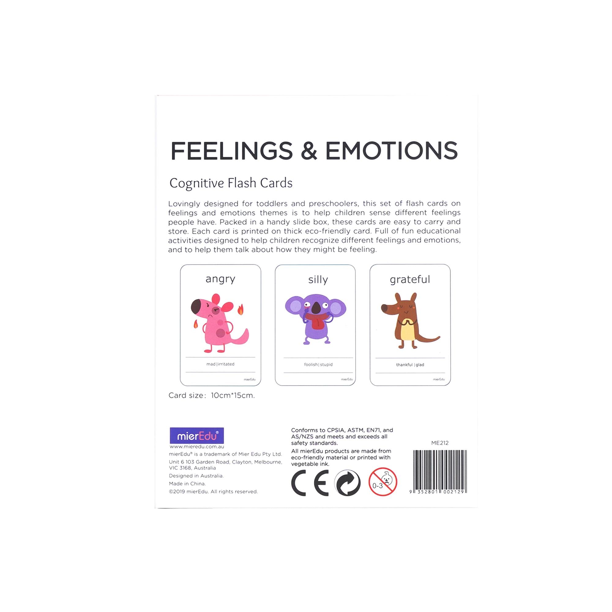 MierEdu Cognitive Flash Cards - Feelings & Emotions – Toyworld Australia