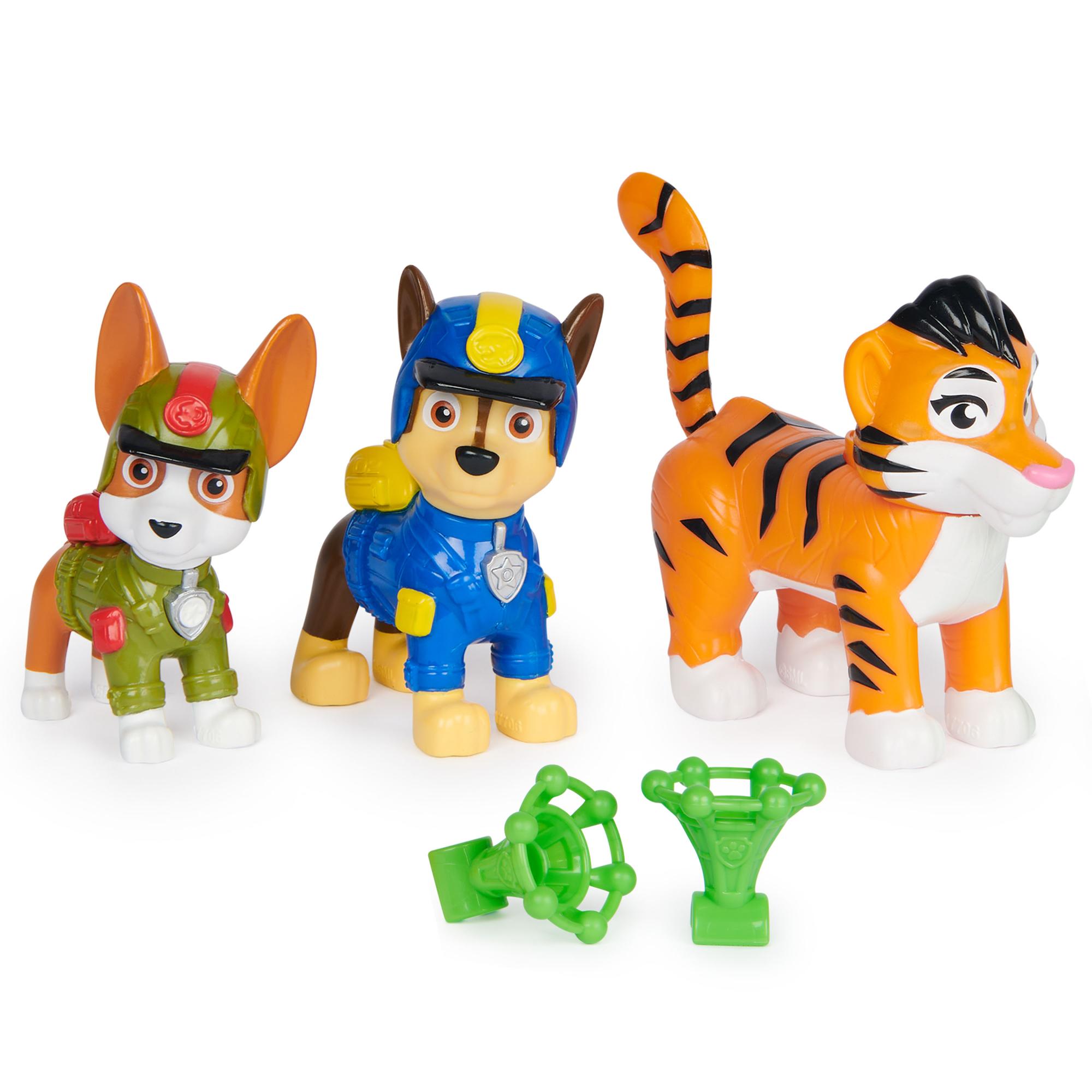 PAW PATROL JUNGLE HERO PUPS FIGURE SET - CHASE, TRACKER & TIGER ...
