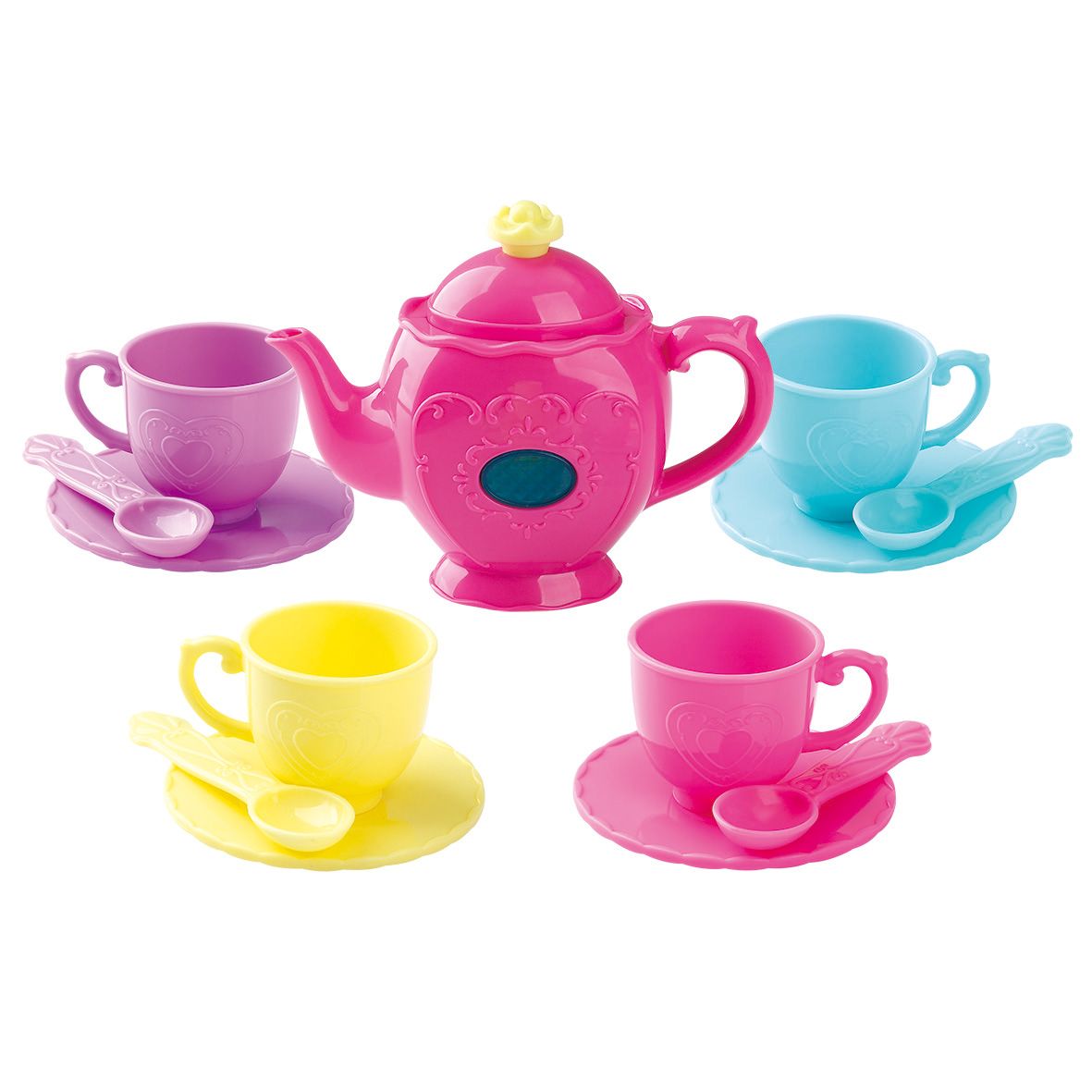 Playgo Toys Ent. Ltd. Battery Operated Pink Musical Tea Set – Toyworld ...