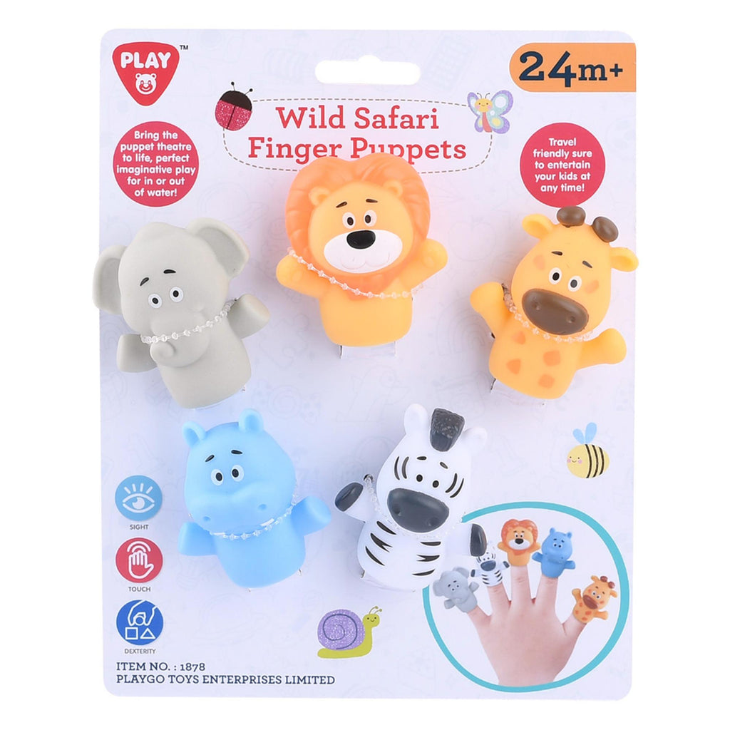 Playgo Toys Ent. Ltd. Wild Safari Finger Puppets – Toyworld Australia