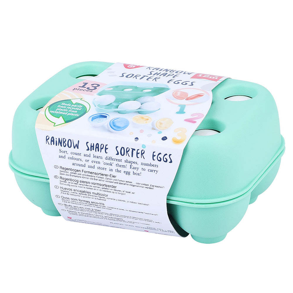 Playgo Toys Recycled Material Rainbow Sorter Eggs – Toyworld Australia