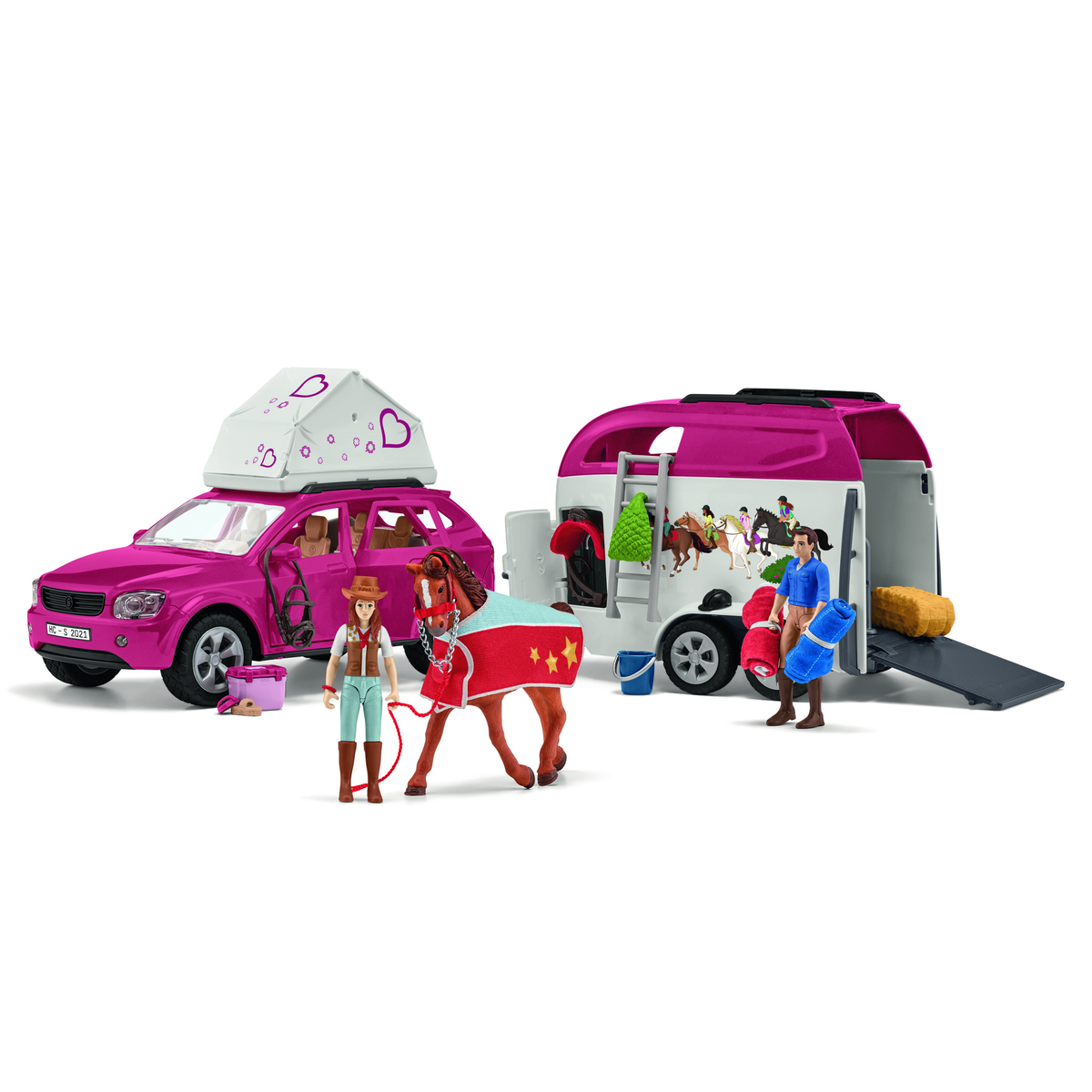 Schleich Horse Adventure With Car And Trailer – Toyworld Australia