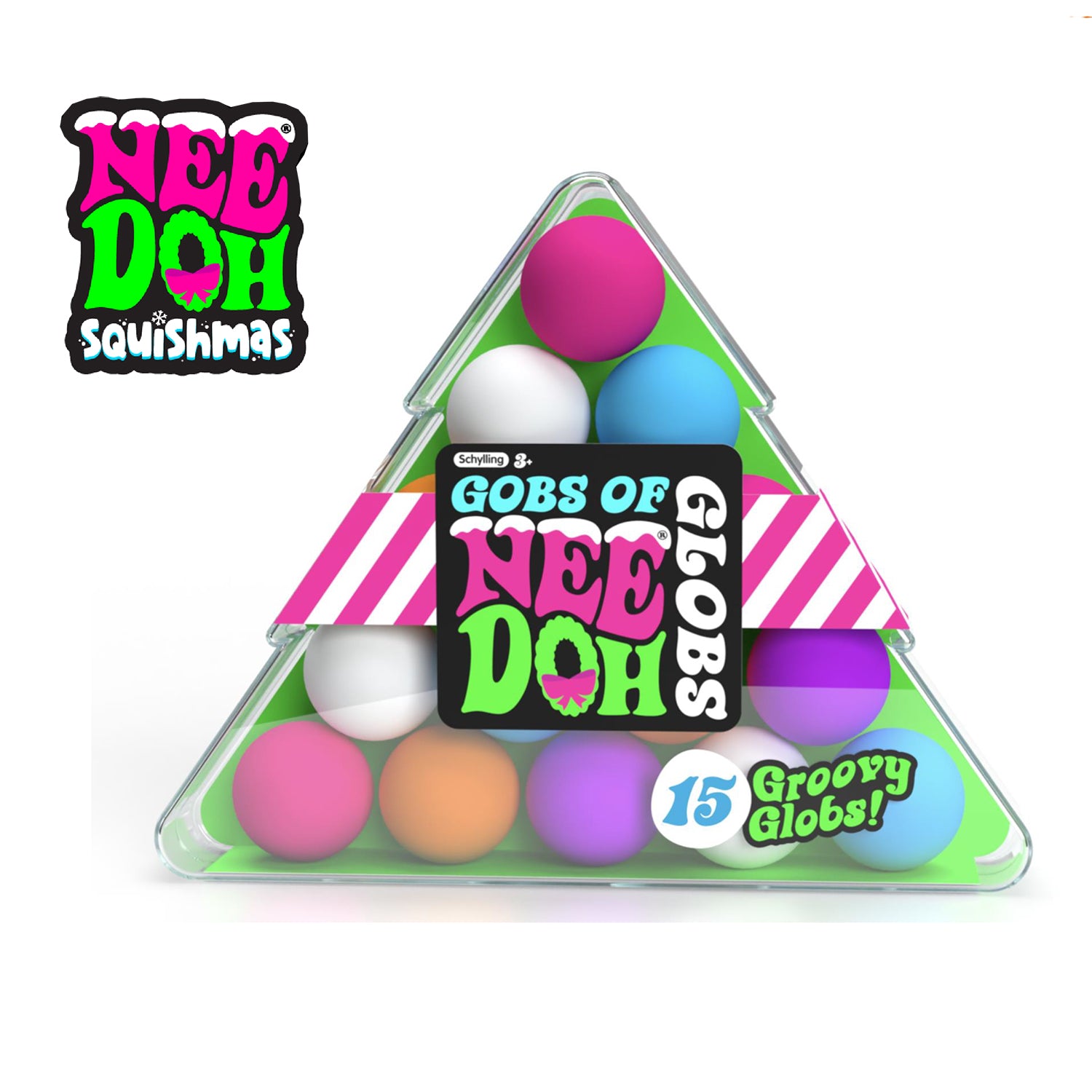 Schylling NeeDoh Squishmas Groovy Tree 15 Pack – Toyworld Australia