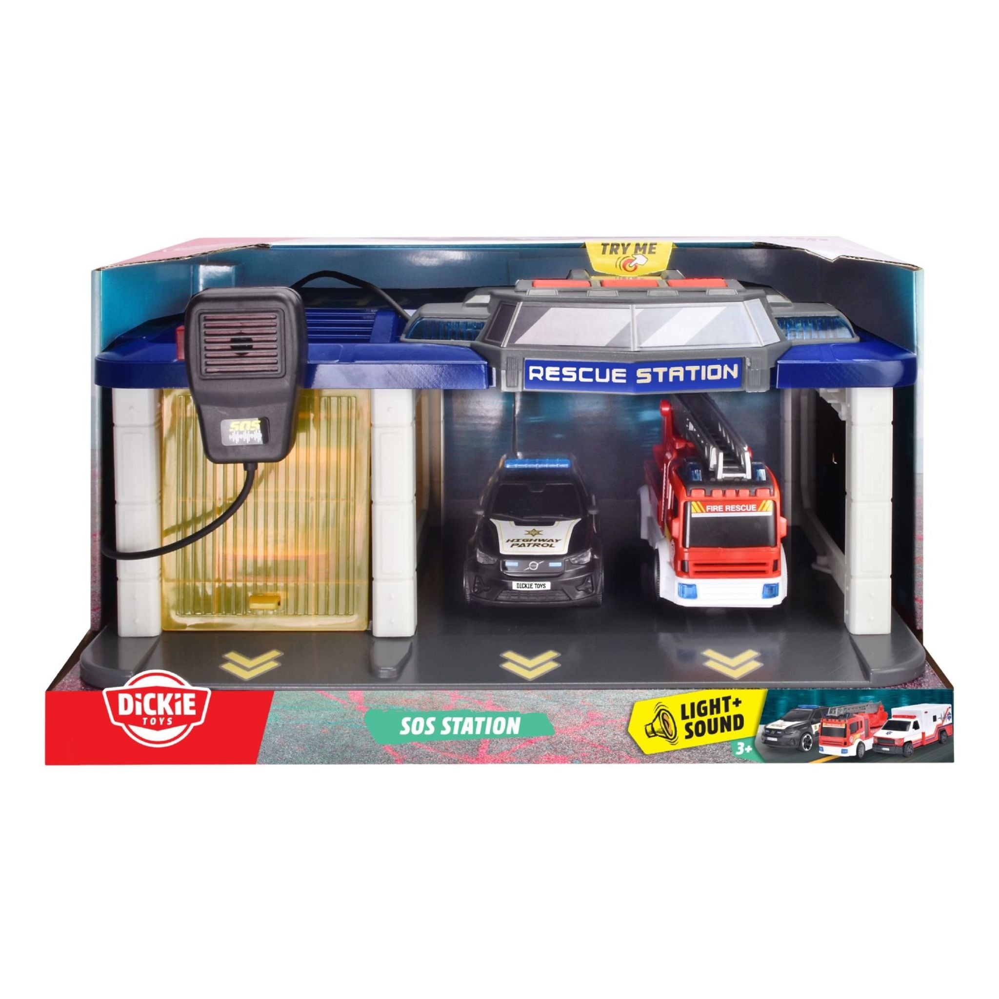 Dickie Toys SOS Emergency Vehicle Station Playset – Toyworld Australia