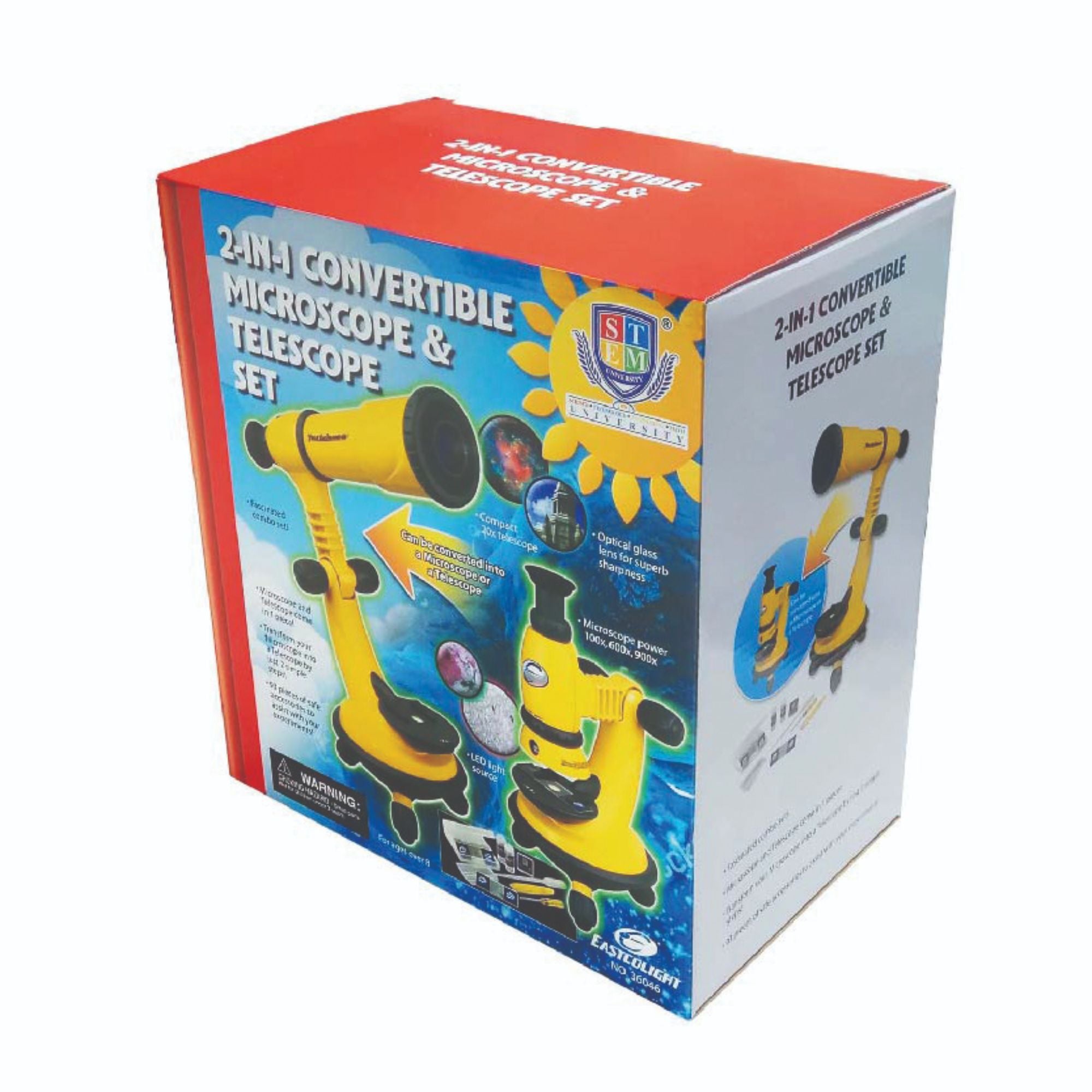 STEM University 2 In 1 Convertible Telescope & Microscope Set ...