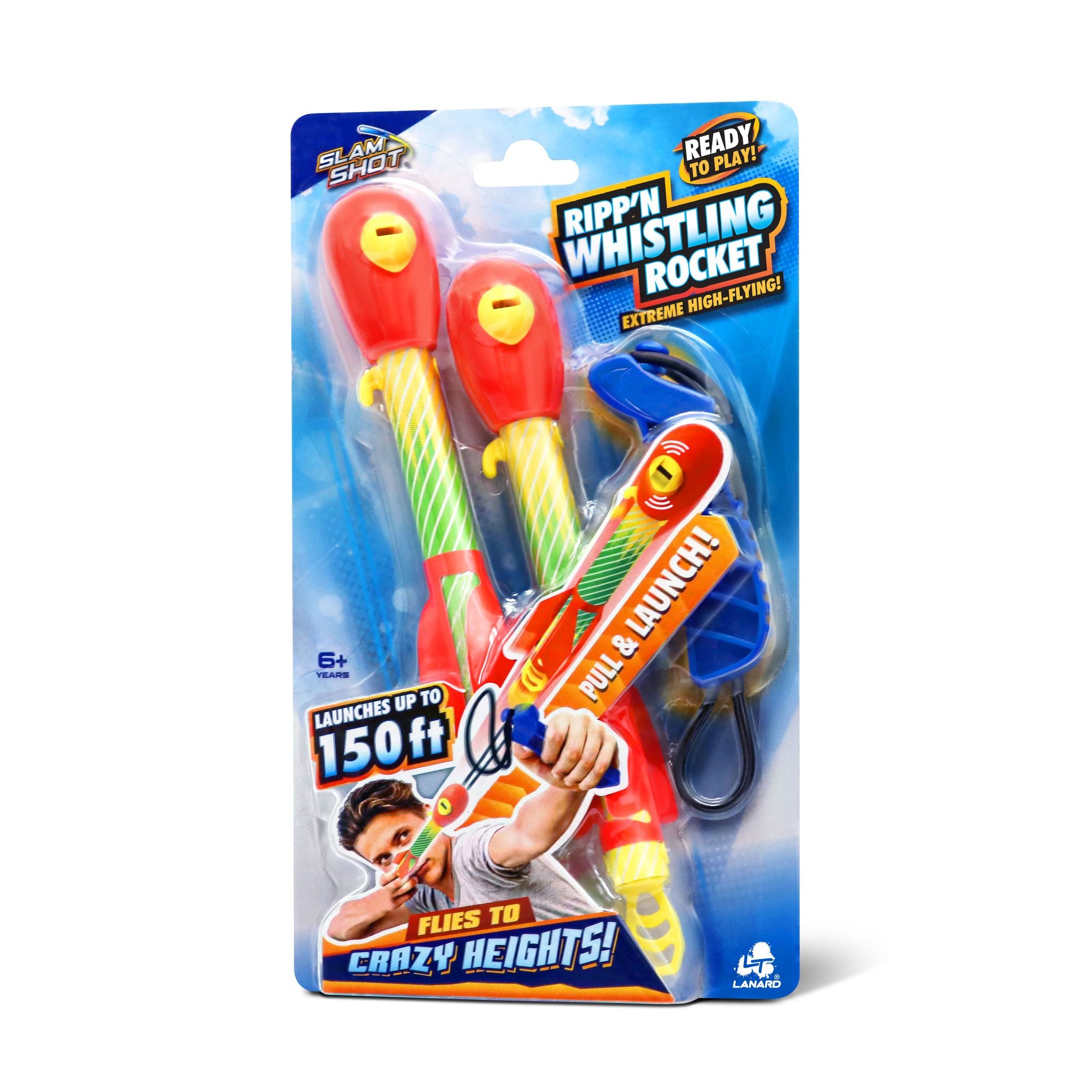 Slam Shot Pull & Launch Ripp'N Whistling Rocket – Toyworld Australia