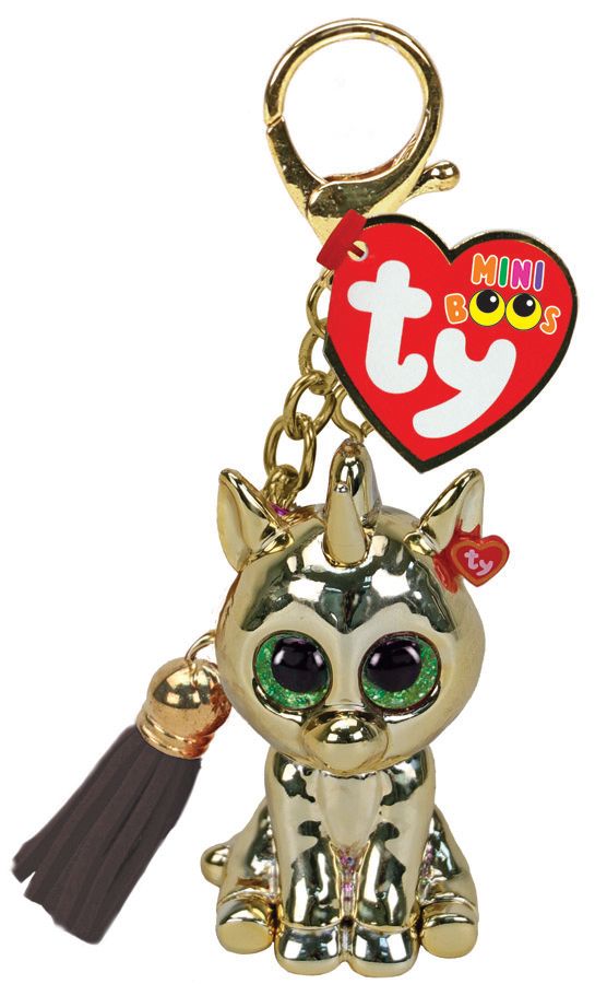 Ty Mini Boos Clip On Gold The Unicorn – Toyworld Australia