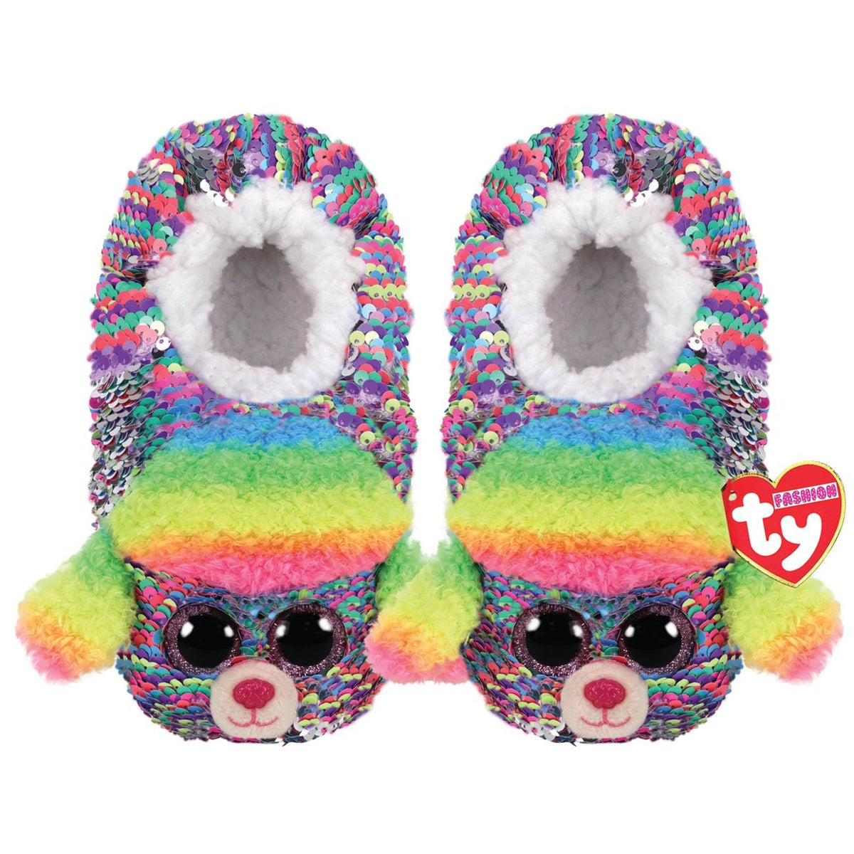 Ty Sequin Slipper Socks Rainbow Medium | Toyworld – Toyworld Australia