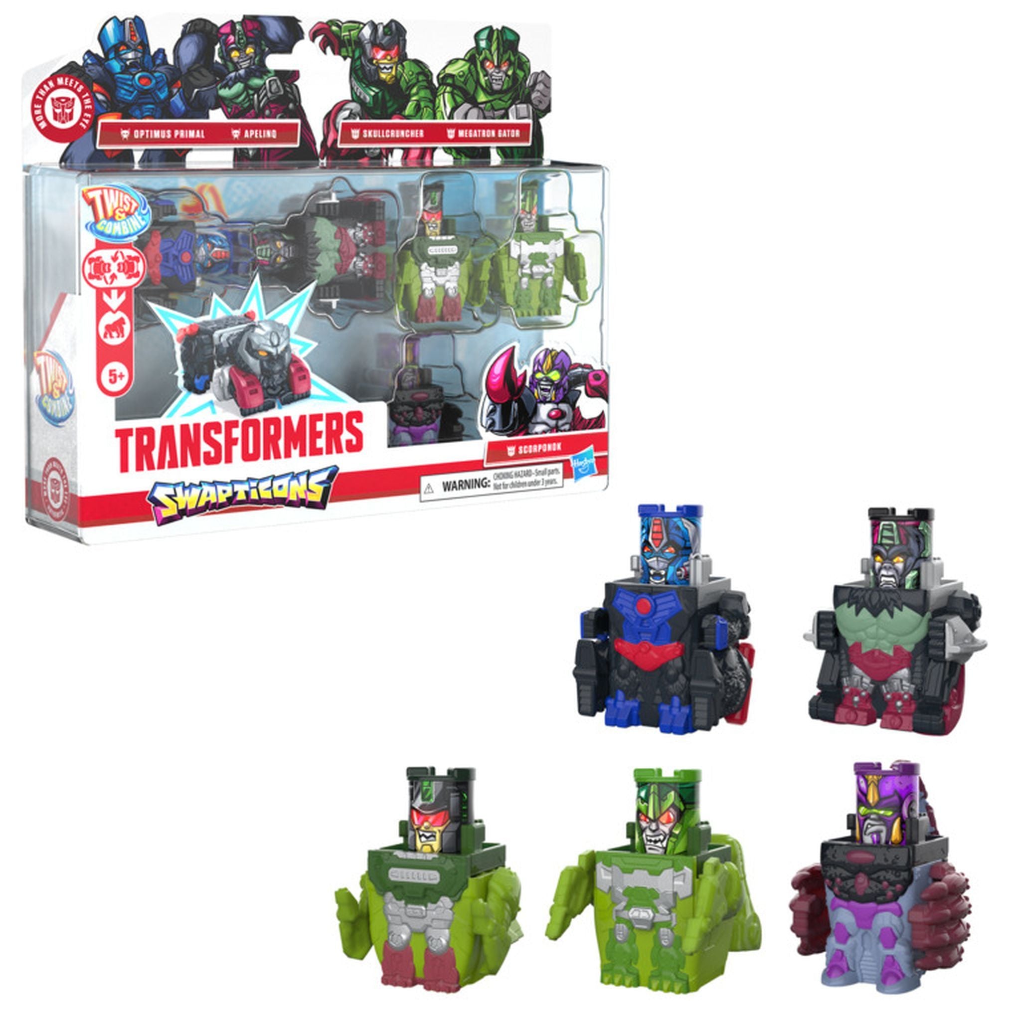 Transformers Swapticons Wild Jungle Mission 5 Pack – Toyworld Australia