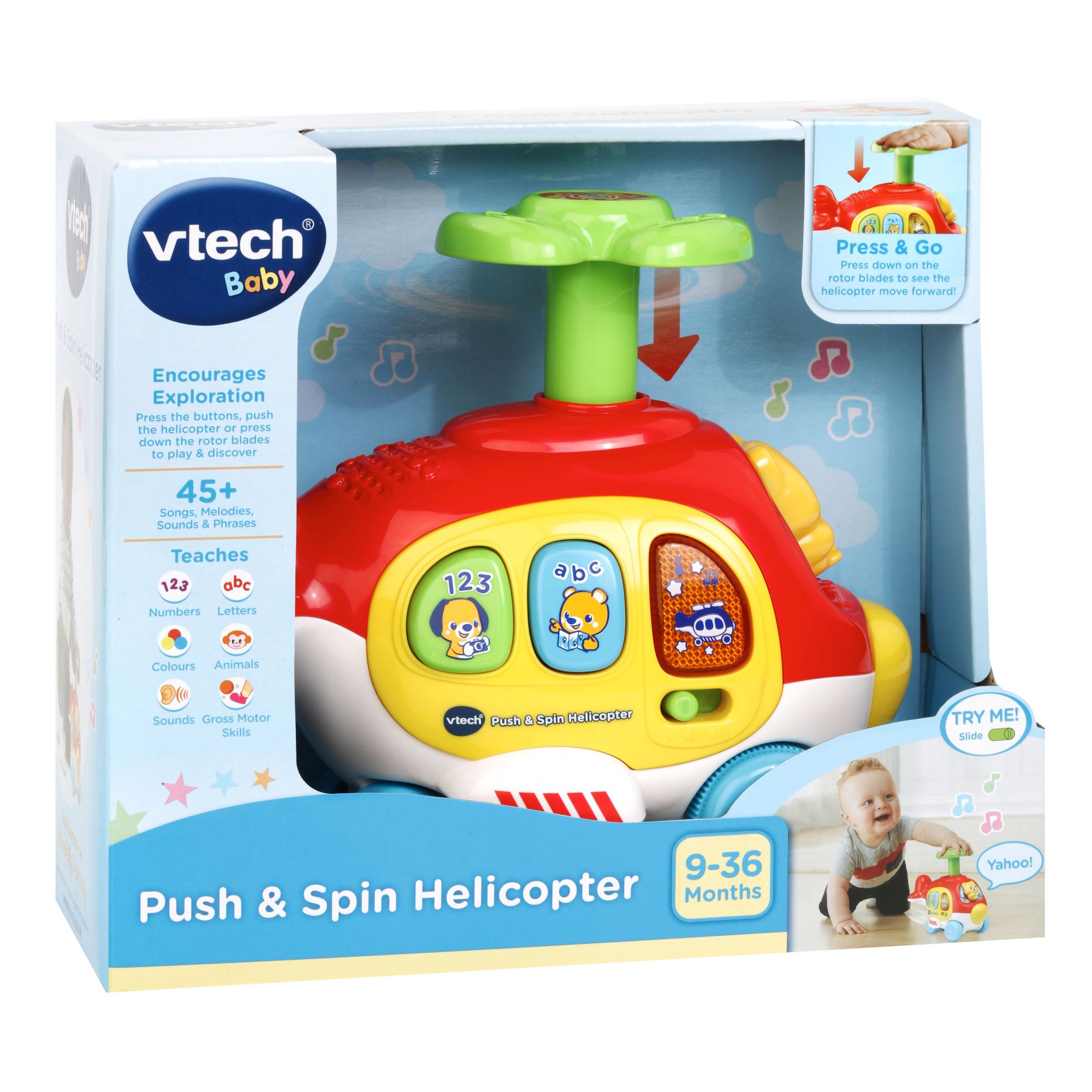 VTech Baby Push & Spin Helicopter – Toyworld Australia