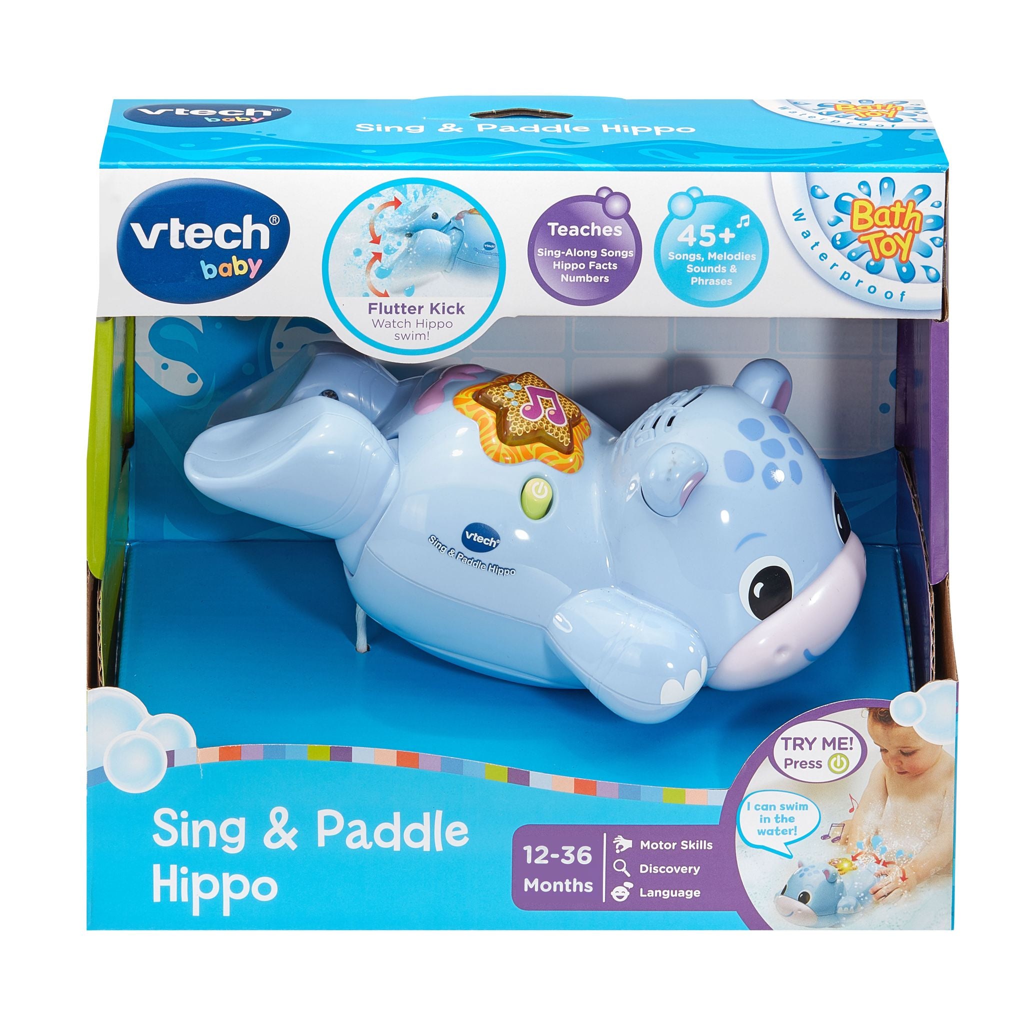 VTech Baby Sing & Paddle Hippo – Toyworld Australia