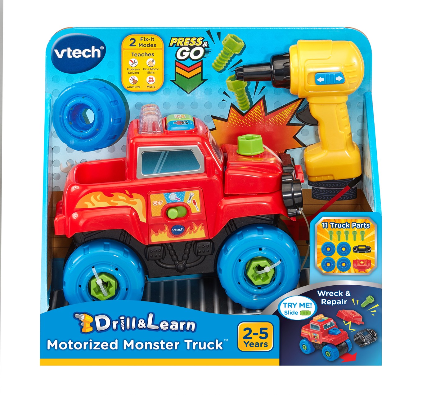 VTech Drill & Learn Motorised Monster Truck – Toyworld Australia