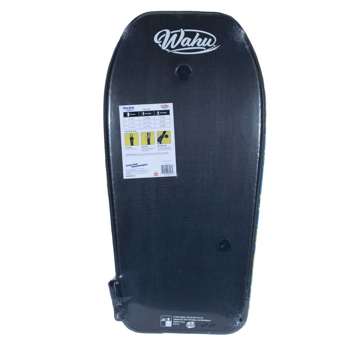 Wahu 94cm Bodyboard - Blue/Yellow Splash – Toyworld Australia