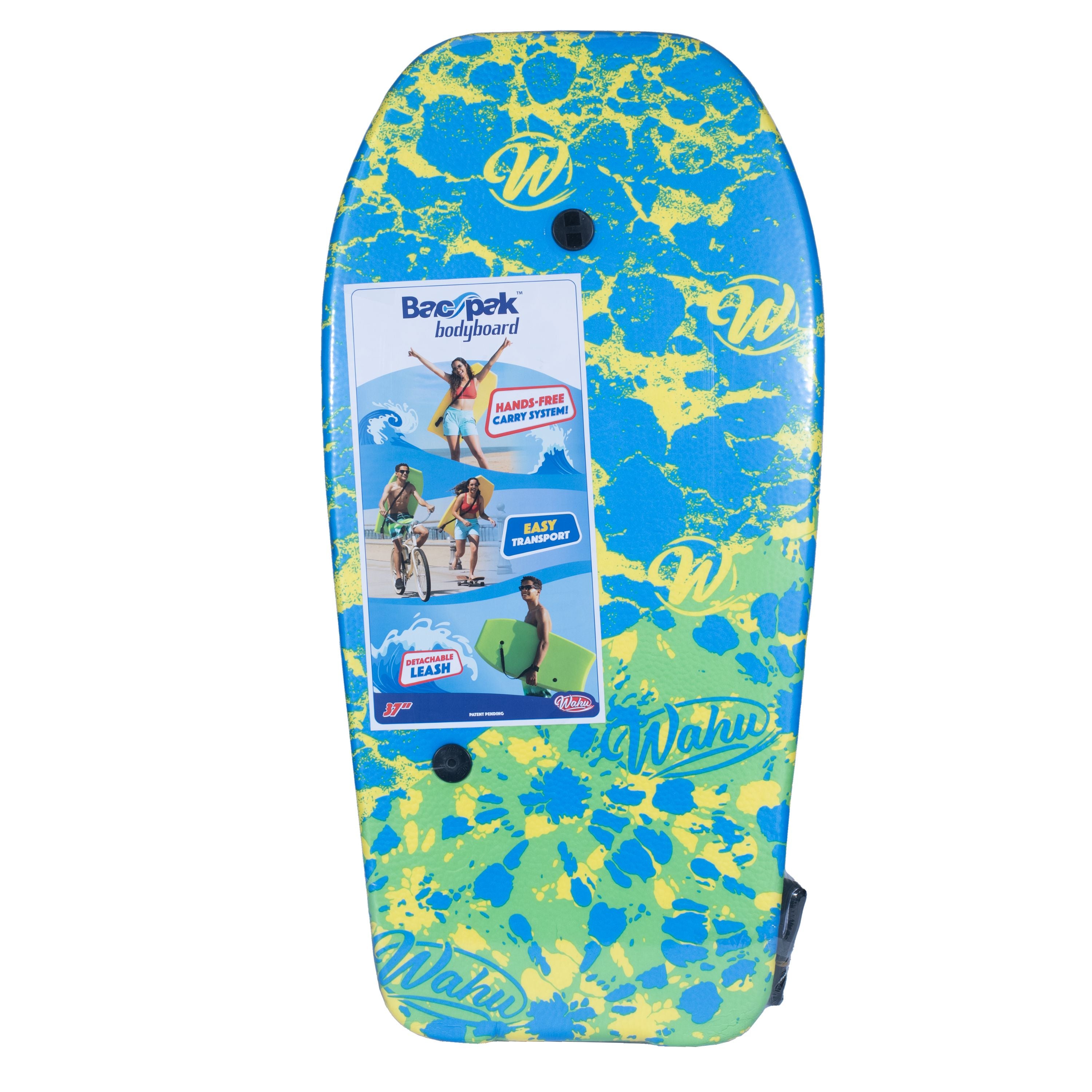 Wahu 94cm Bodyboard - Blue/Yellow Splash – Toyworld Australia